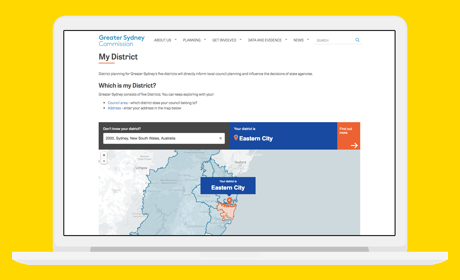 Find My District Map - Interactive map project for the Greater Sydney ...